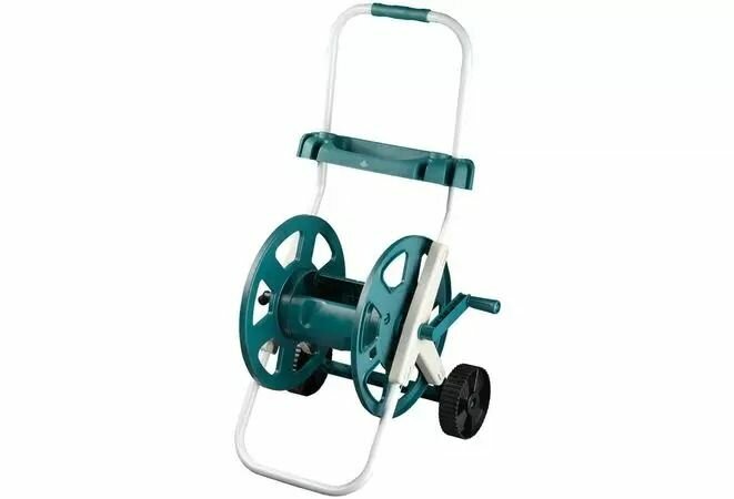 Катушка для шланга 4260-55/584, 60 м/1/2", 30 м/3/4", на колесах Raco