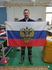 Флаг России, полиэстер, для помещений и улицы, крепления люверсы