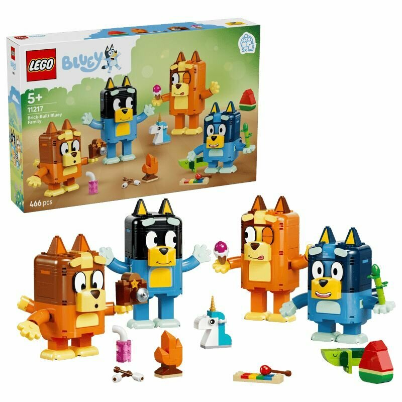 Конструктор LEGO Bluey - Семейство Блю, 466 эл. - Лего 11217