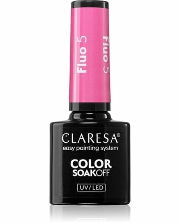 Гель-лак Claresa SoakOff UV/LED Color Fluo оттенок 2, 5 г