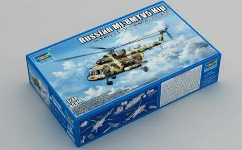 Trumpeter 05853 Сборная модель вертолёта Ми-8MTV5 Бедро масштаба 1/48