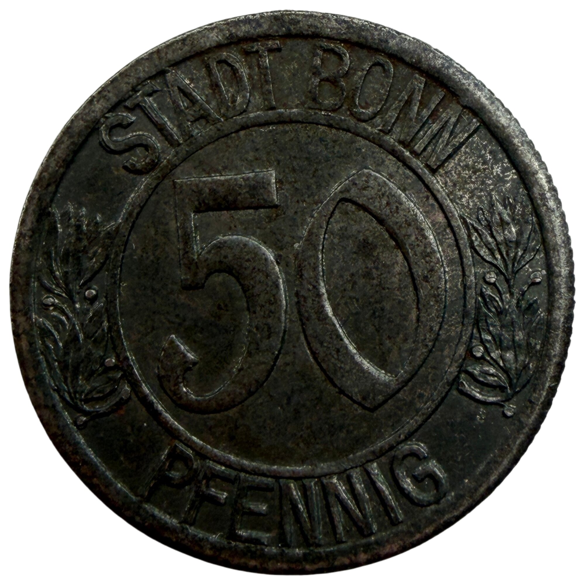 Германия, Веймарская республика, Бонн 50 пфеннигов 1920 г. (Лот №3)