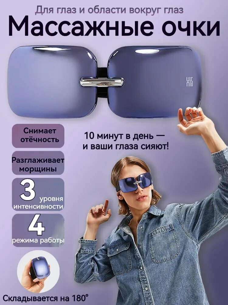 Массажёр для глаз (массажные очки) с функцией ухода за кожей. Цена от производителя.