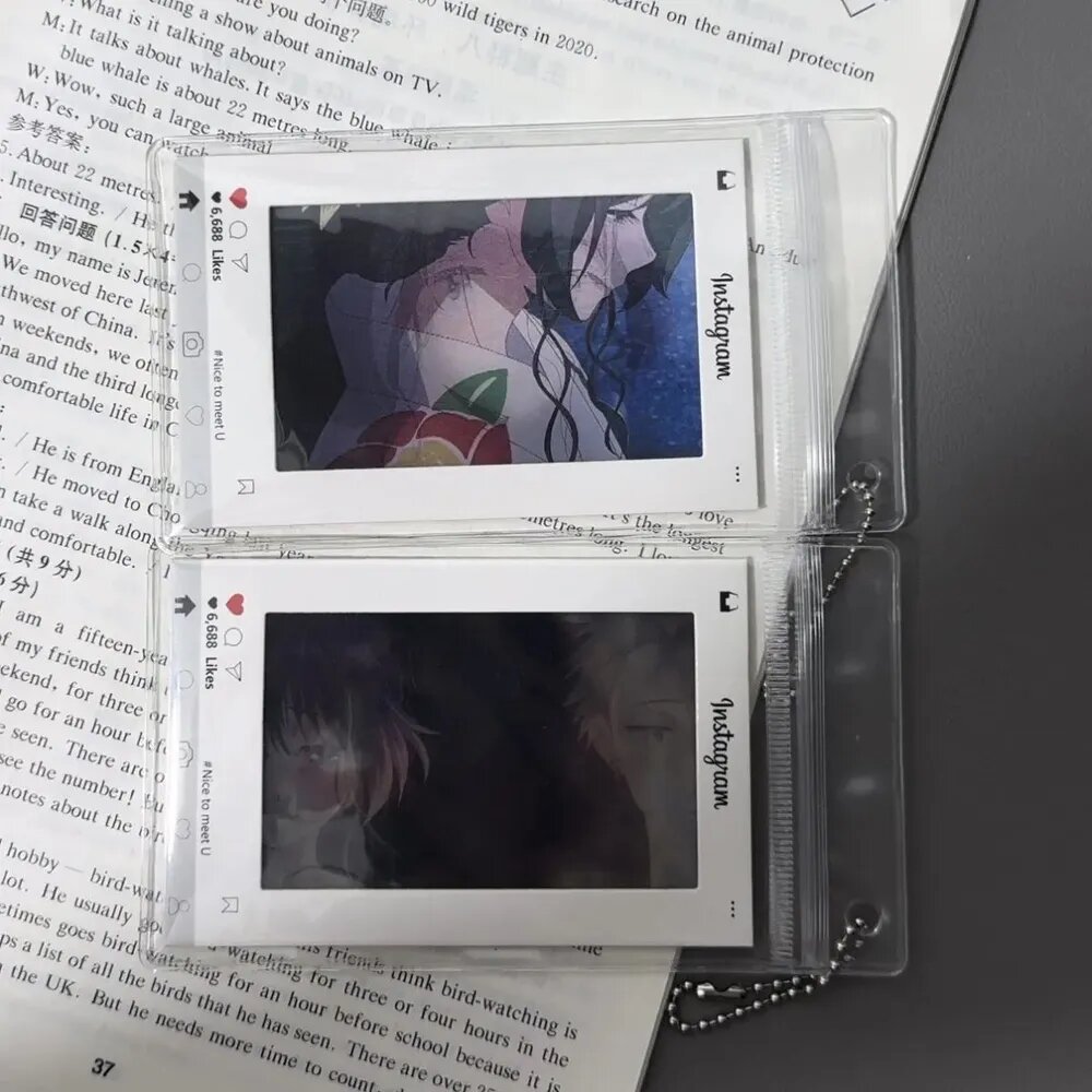 3D Лентикулярная карточка Каору Хана wa Rin to Saku, креативный переливающийся дизайн, эстетичный брелок-подарок для подруги