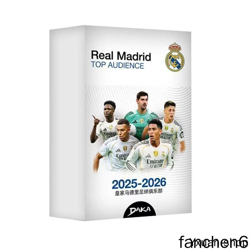Футбольные карточки DAKA 25-26 (Реал Мадрид, Real Madrid Club de Ftbo), коллекционные, TOP AUDIENCE
