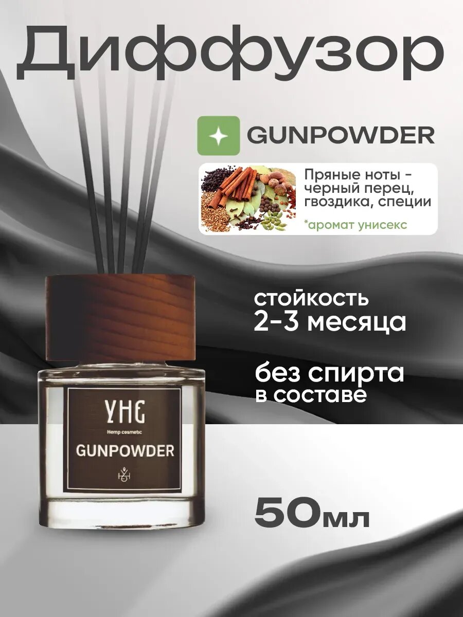 УНЕ Диффузоры Gunpowder Diffuser Gunpowder 50 мл