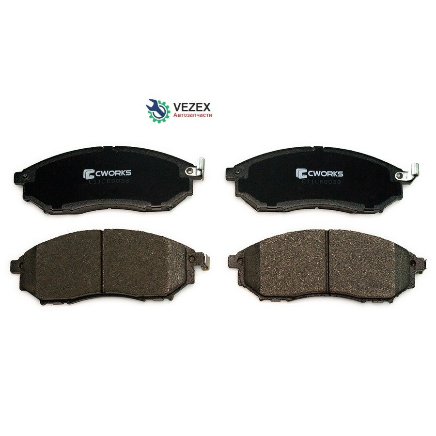 CWORKS C11CR0038 Тормозные колодки передние Low Metallic C11CR0038