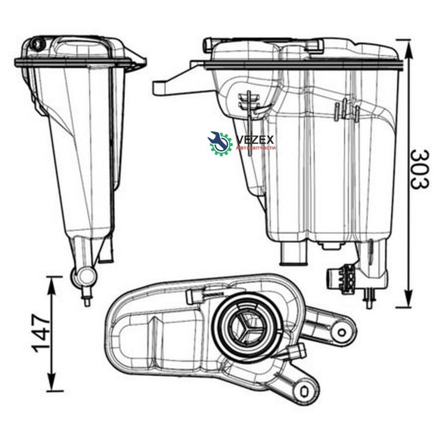 MAHLE CRT95000S Расширительный бачок