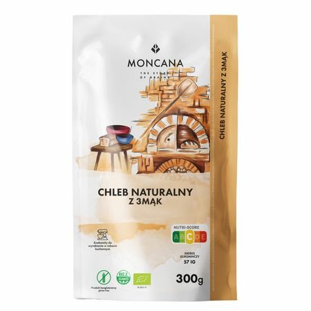 Безглютеновая мука для натурального хлеба Moncana из 3 видов муки 2шт x 300г