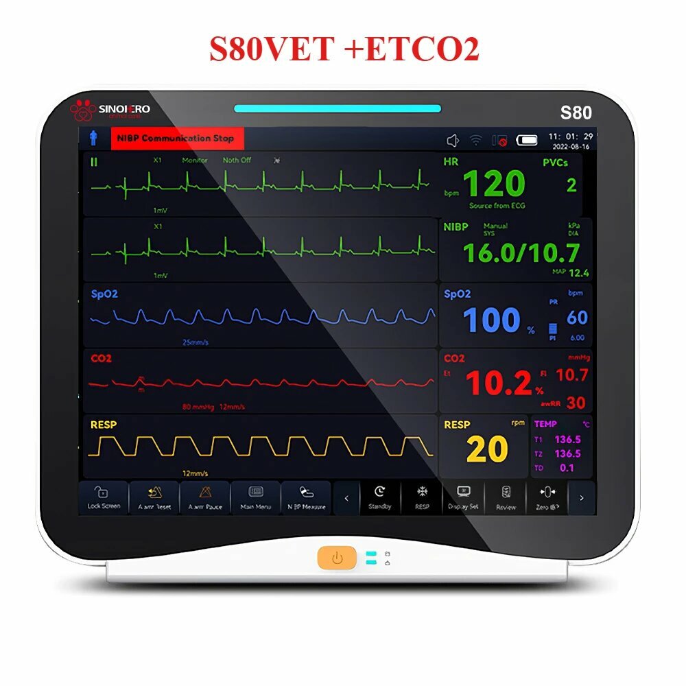 Ветеринарный монитор Contec S80CVET S80VET and etco2