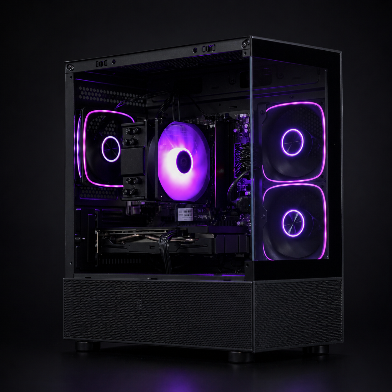 Игровой компьютер Ryzen 5 7500F, RTX 2060 Super 8GB, SSD 512GB, 16GB DDR5, БП 500W, Black Basic Aqua