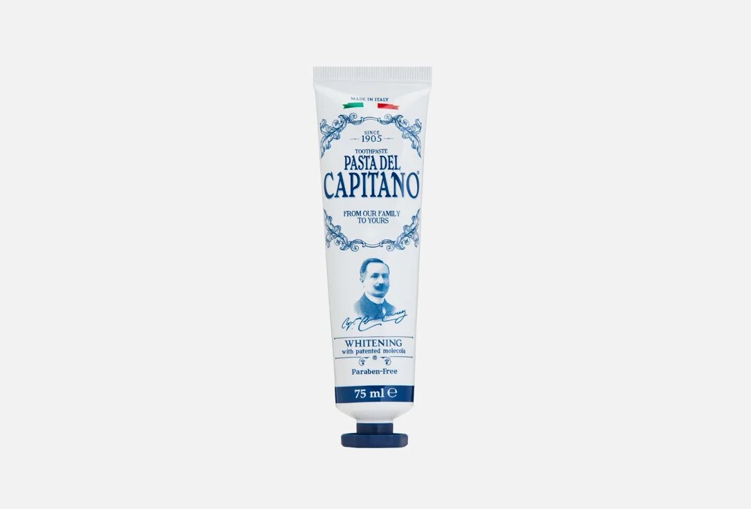 Pasta del Capitano Whitening with patented Molecula Зубная паста 75мл