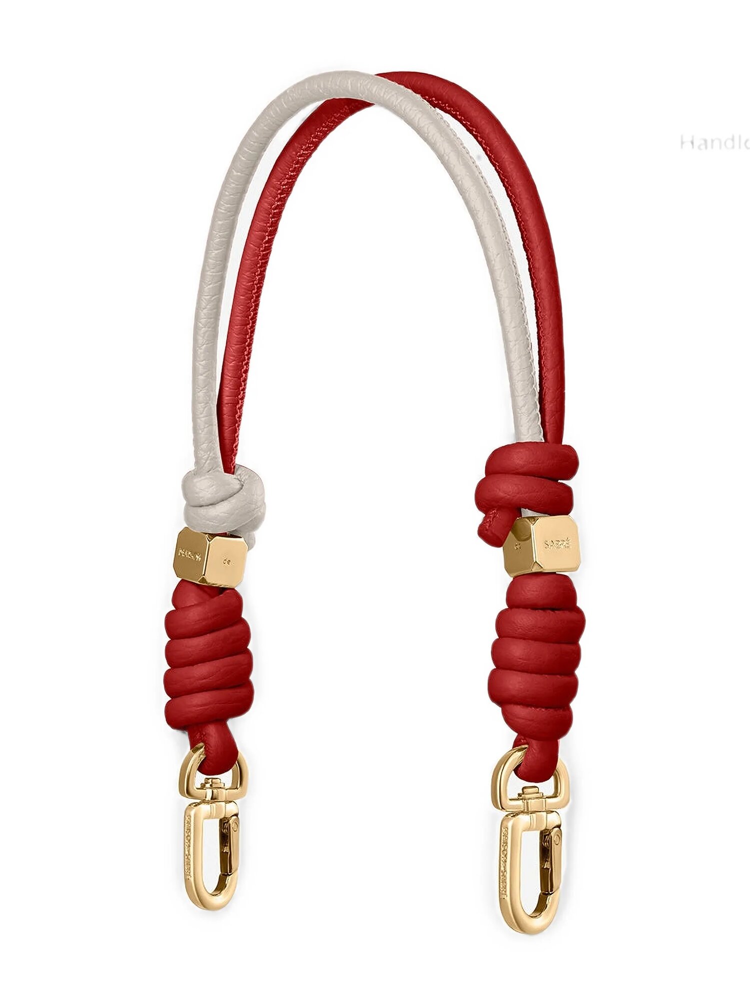 Сумка MAISON de SABRE Twist knotted leather bag strap, красный — фото 1