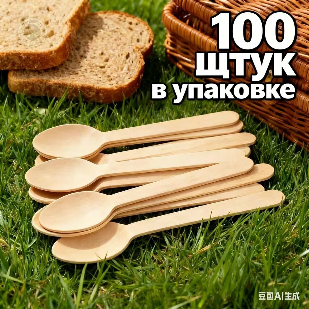 Одноразовая ложка для десерта