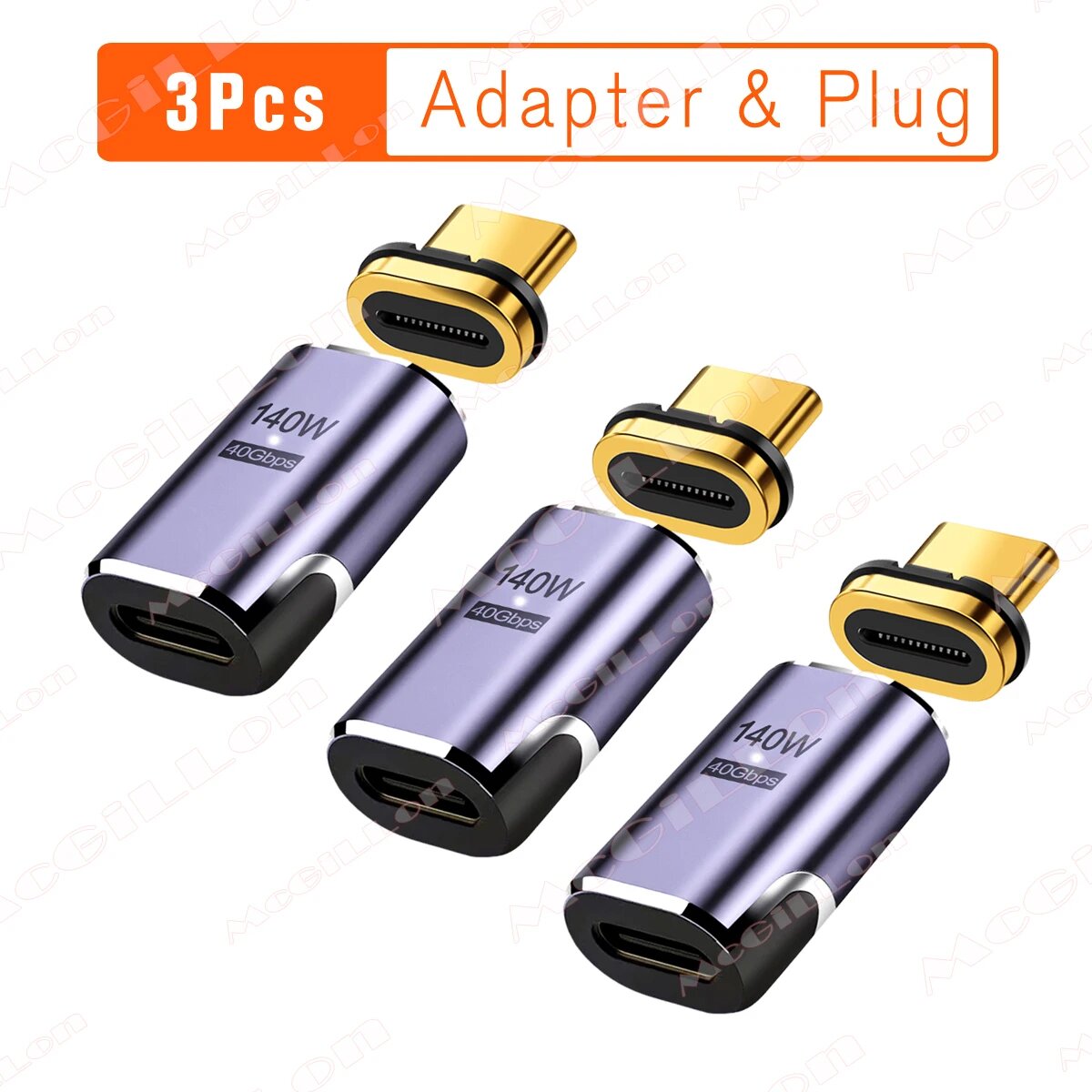 3шт. Магнитный адаптер USB4.0 Type-C Model A