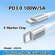 Ugreen USB C кабель 1м, 100W, PD3.0, Silver