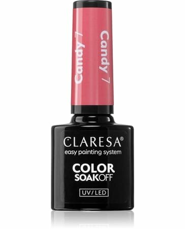 Лак для ногтей Claresa SoakOff UV/LED Color Candy, оттенок 7, 5 г