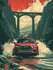 Постер Авто - Audi Q7 рисунок (40х50 см)