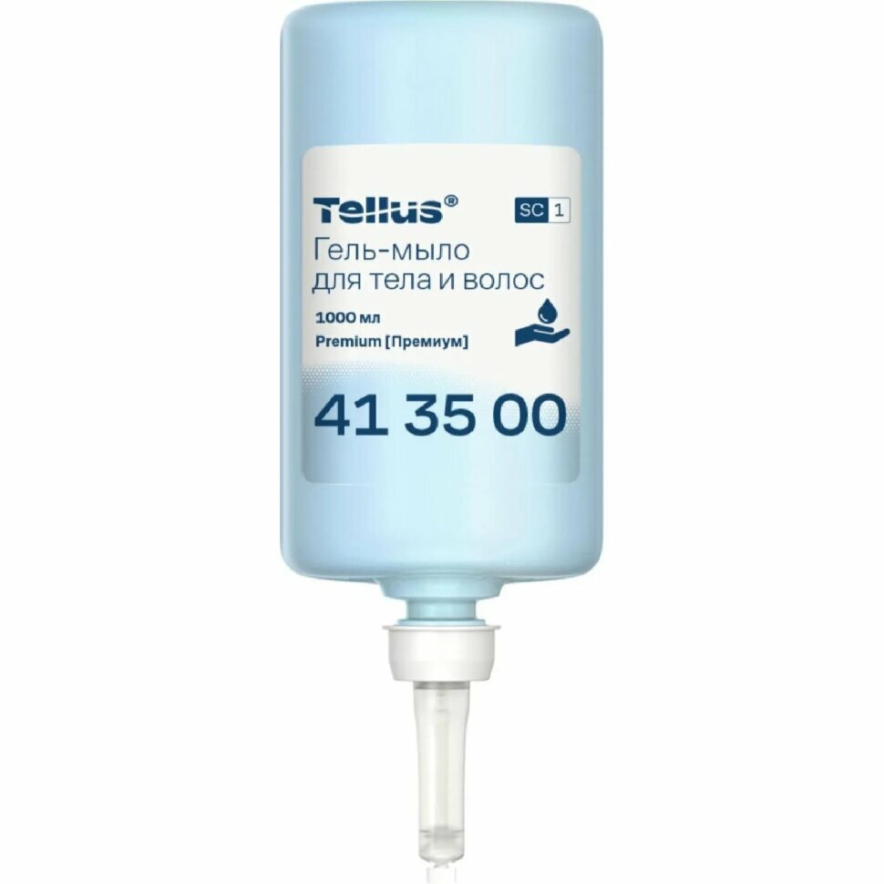 Картридж с жидким гель-мылом Tellus Premium SC1 д/тела и вол 1000мл _413500, 2521220