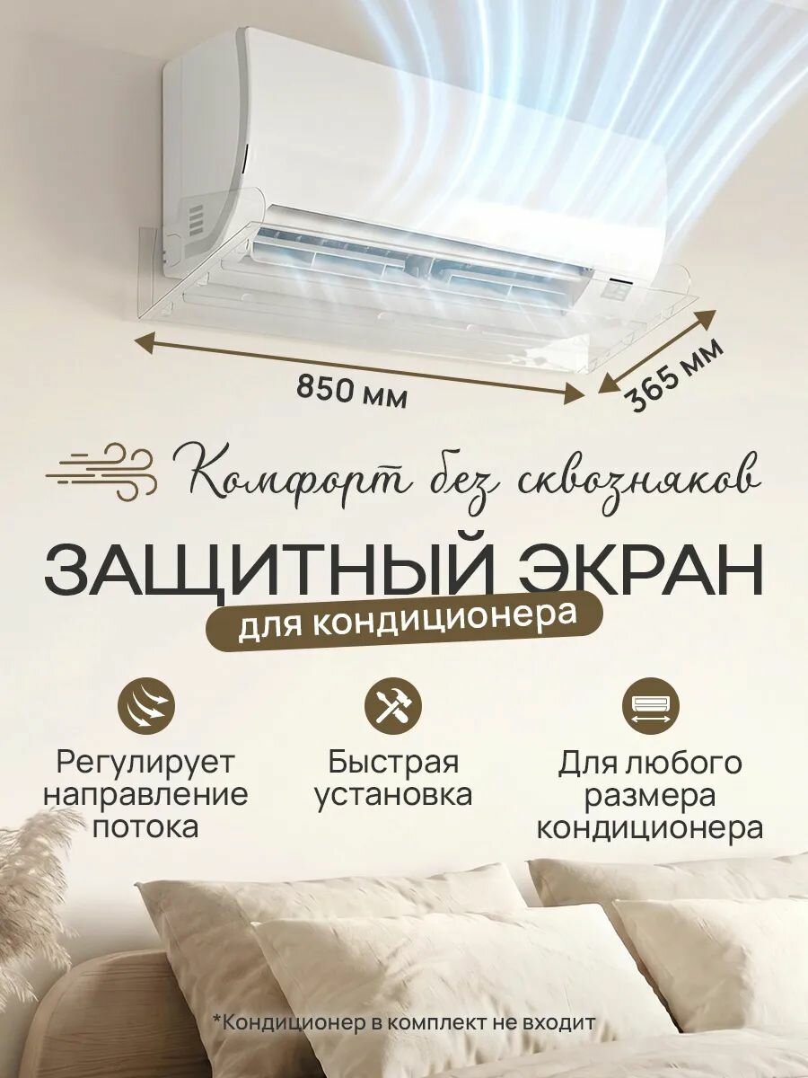 Защитный экран для кондиционера 850 мм
