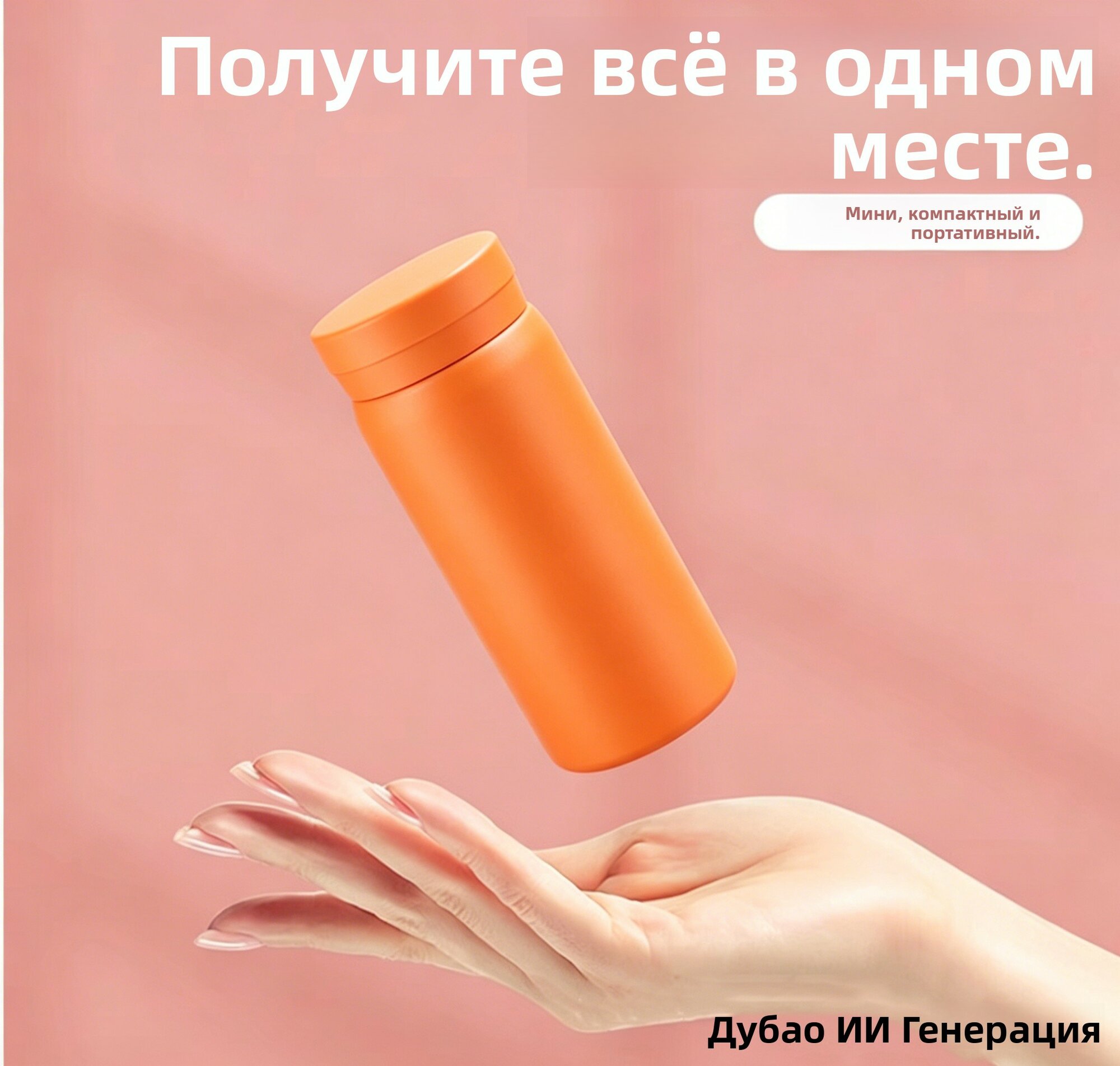 Высококачественная портативная карманная чашка-термос из нержавеющей стали