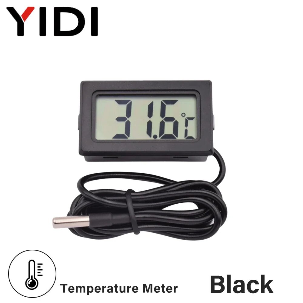Цифровой термогигрометр YIDI Черный, Square Black