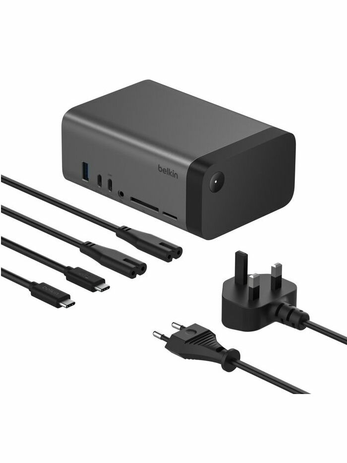 Док-станция Belkin Connect USB-C 11-in-1 Pro GaN Dock 150W. Цвет: черный
