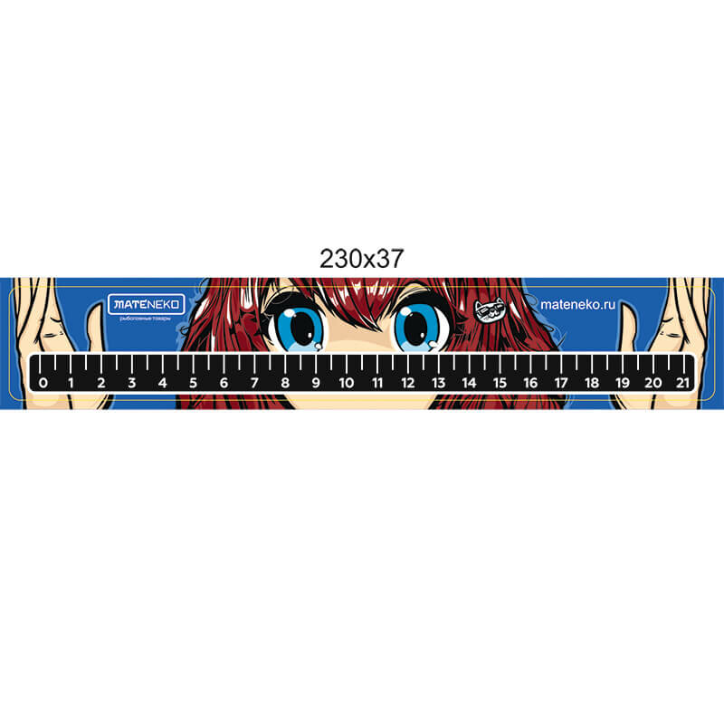 Наклейка рыболовная Mateneko Team Size Matters 21CM