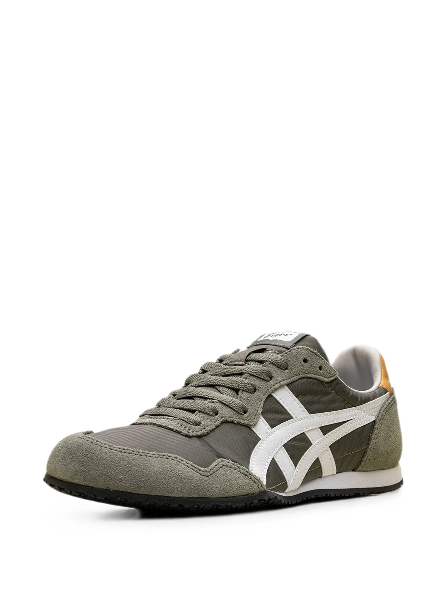 Кроссовки Onitsuka Tiger Serrano suede-panel sneakers, размер 40.5 EU, зеленый, — фото 1