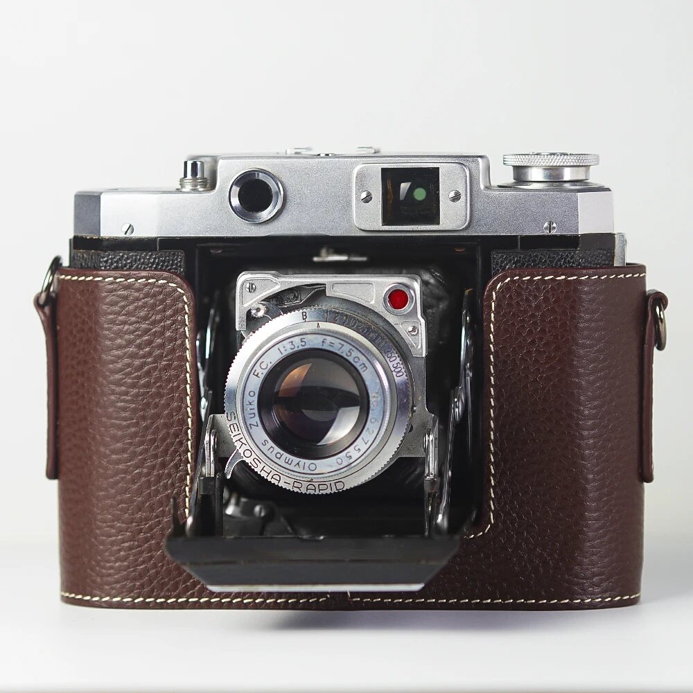 Кожаный получехол MeiRaN для MAMIYA 6 Only Brown Case