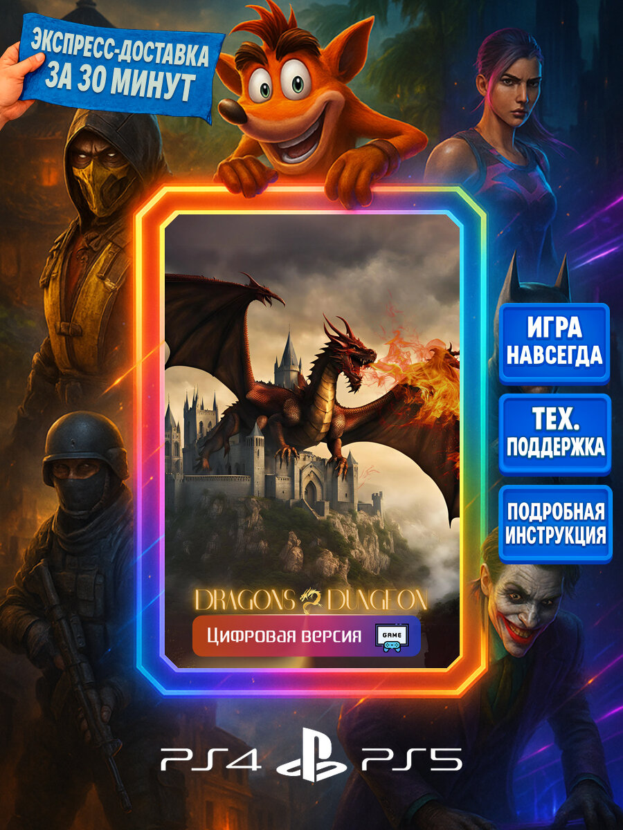Dragon's Dungeon PS4/PS5 | Моментальная доставка | Английский язык | Приключения