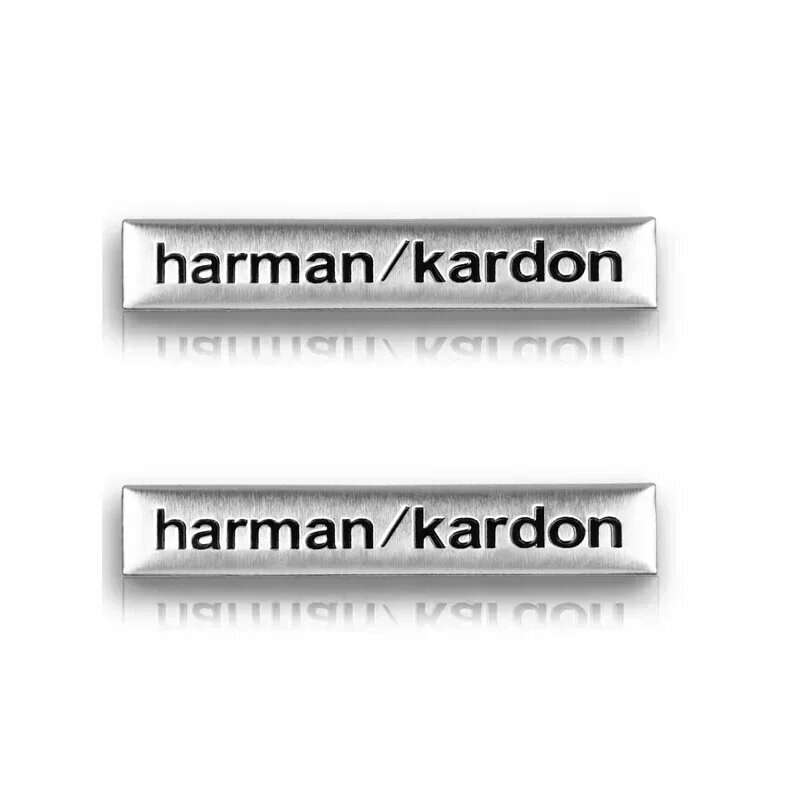 Наклейка-эмблема Harman Kardon из алюминия 3D для автомобилей BMW M, Renault, Toyota, Ford, 2pcs da