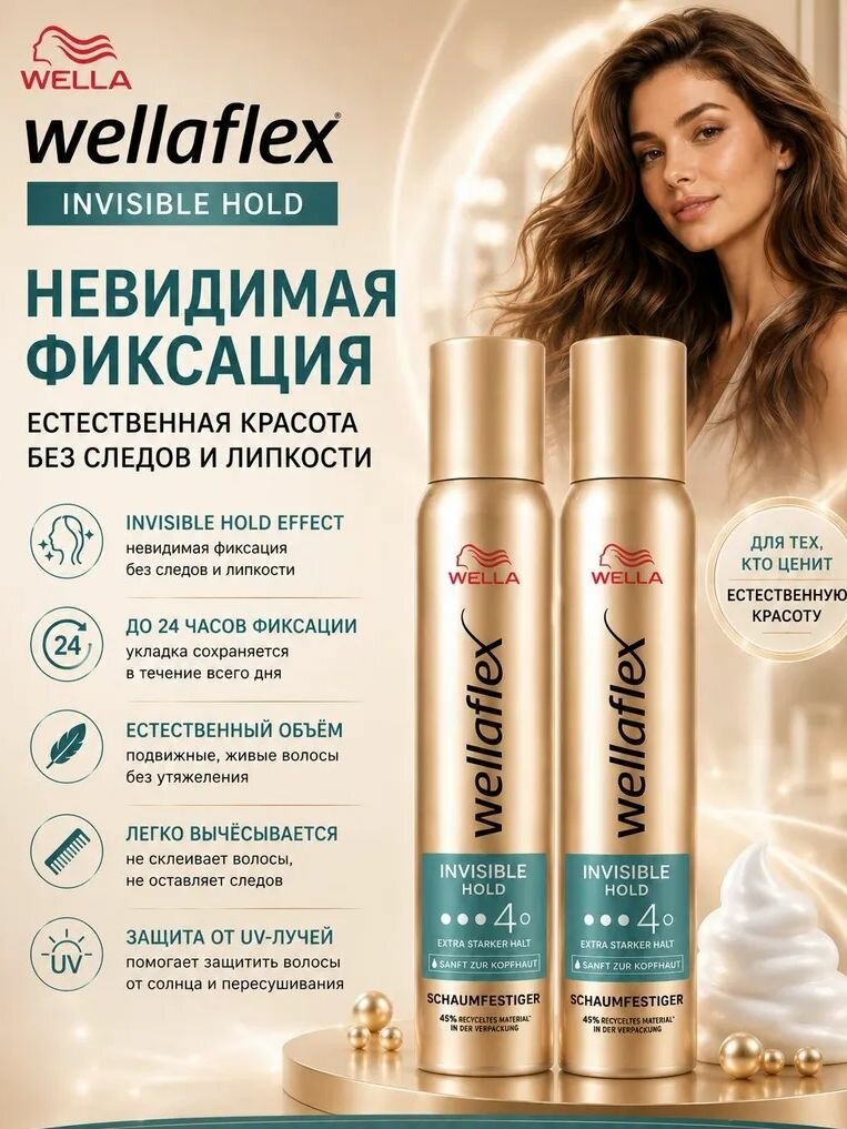 Wella Мусс для волос, 200 мл