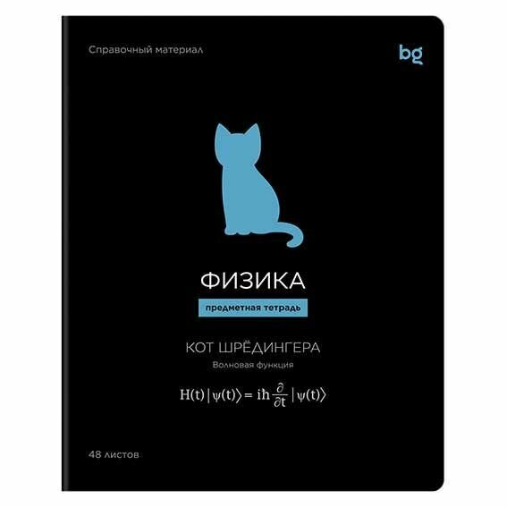 Предметная тетрадь, 48 листов, BG Формула предмета. Физика , арт. 09214, выборочный лак, клетка
