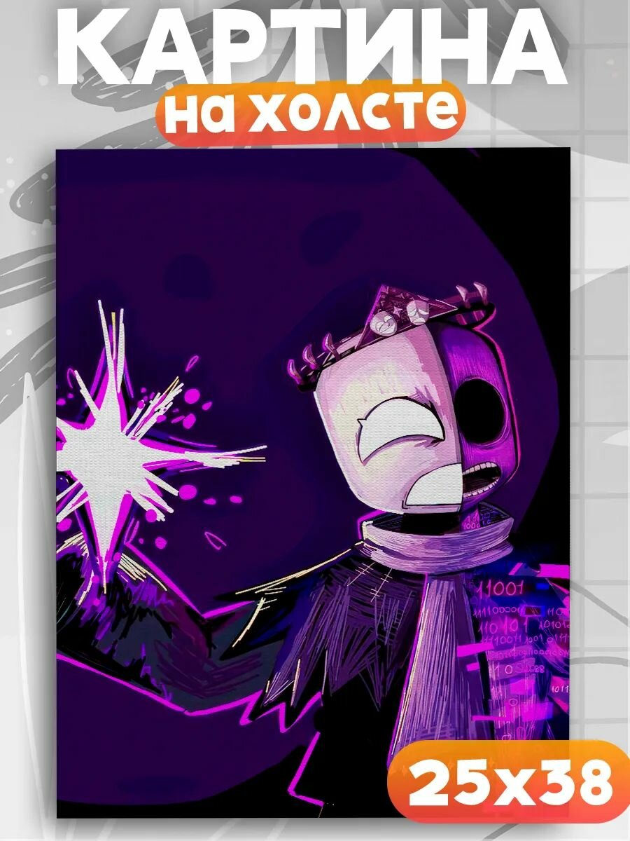 Картина на стену forsaken Ноли Форсакен roblox, на подрамнике, 1шт, 38х25 размер.