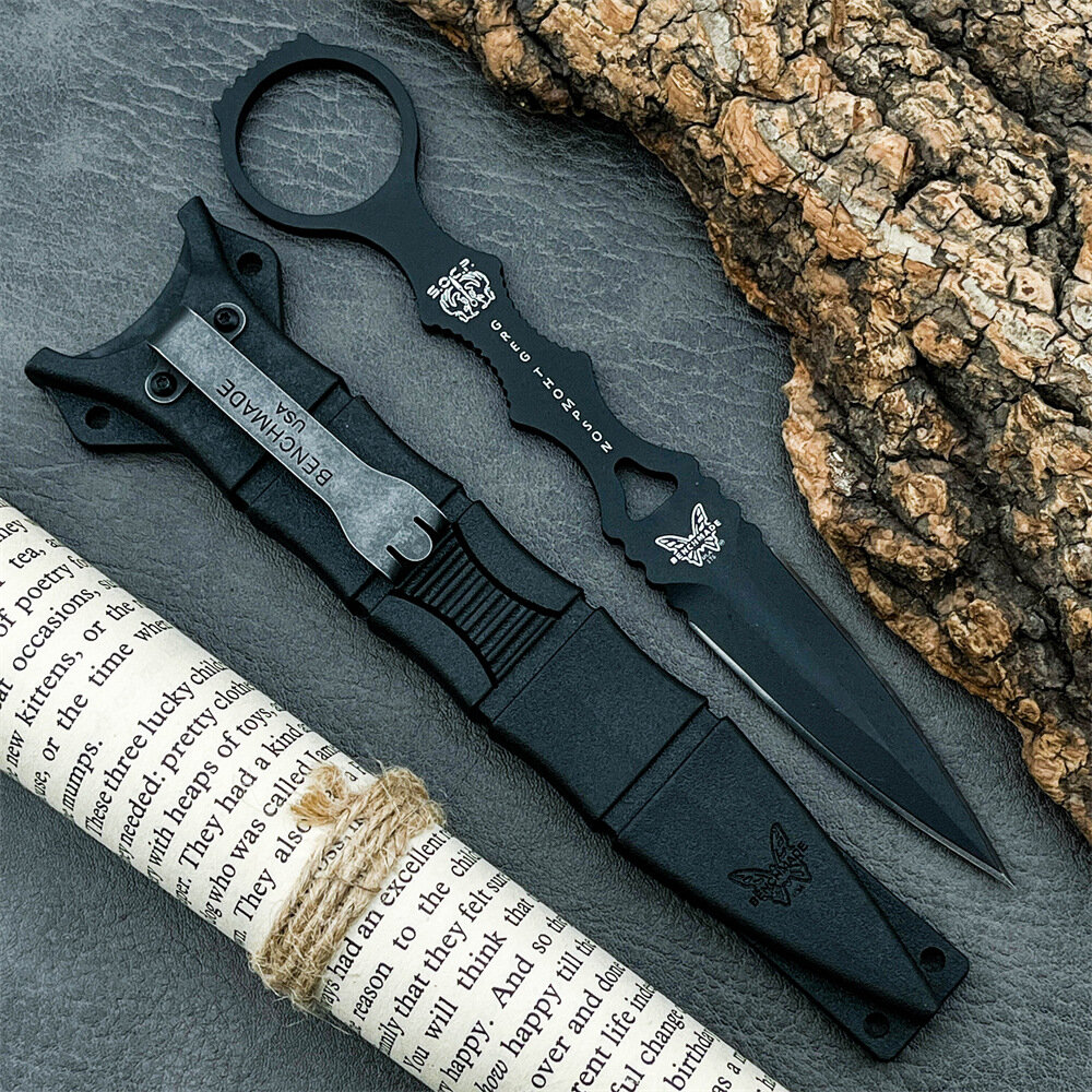 Benchmade Новая Версия Прямого Ножа Butterfly 176, Высокая Твердость, Прочный И Острый EDC Нож Для Походов И Самообороны