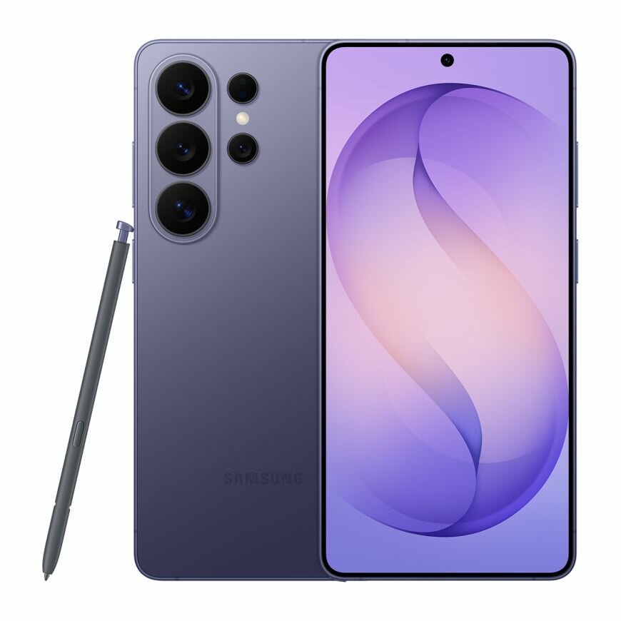 Samsung Смартфон Galaxy S26 Ultra 12/512 ГБ Cobalt Violet Фиолетовый Global 12/512 ГБ, Nano-SIM, eSIM, фиолетовый