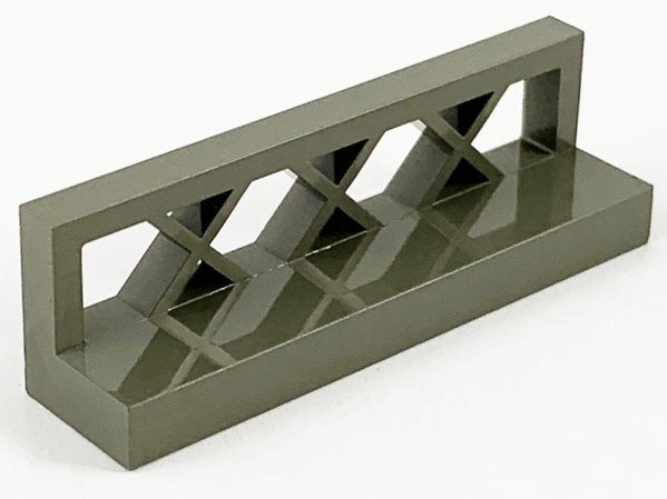 Ограда Lego Fence 1 x 4 x 1 Lattice 3633 Dark Gray U