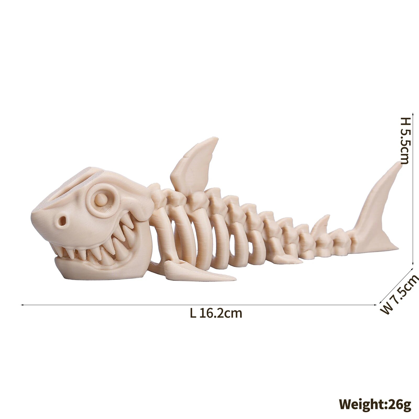 Фигурка скелета акулы, 16.2см, 26г, Color: shark