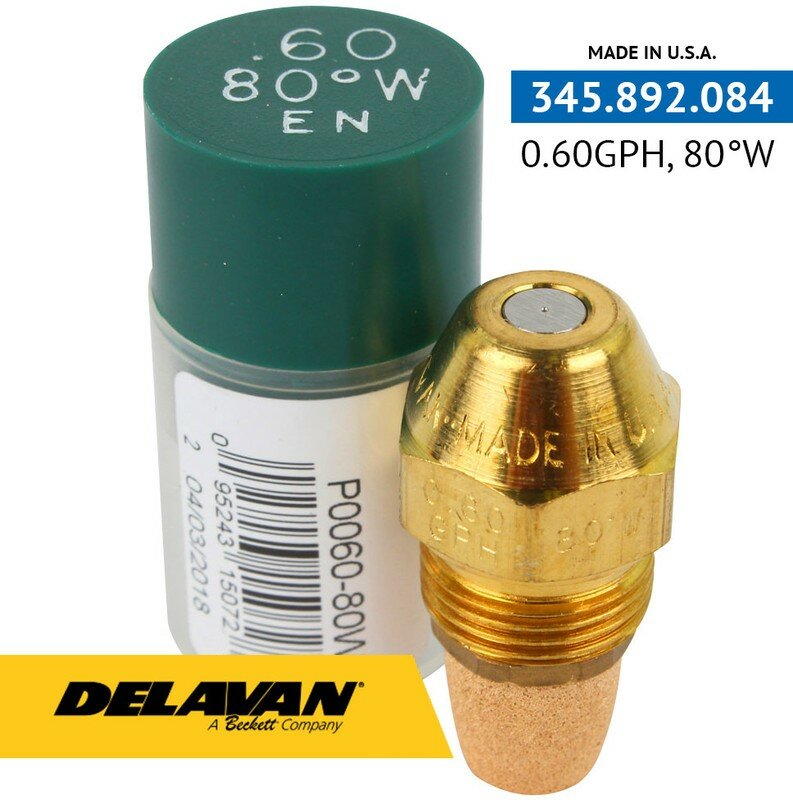 Топливная форсунка Delavan 0.60GPH, 80W (4) P0060-80W4