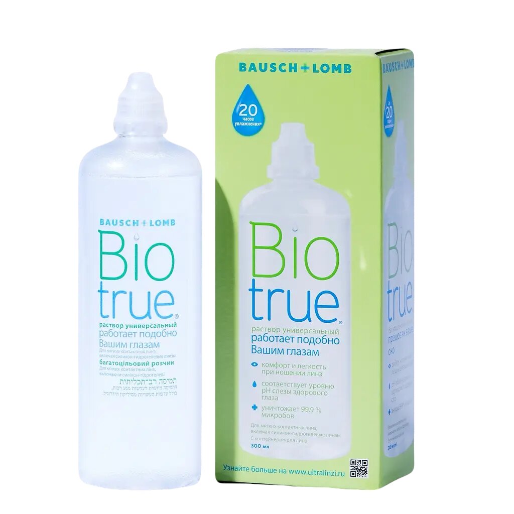 Раствор для линз Biotrue 300 мл 1 шт