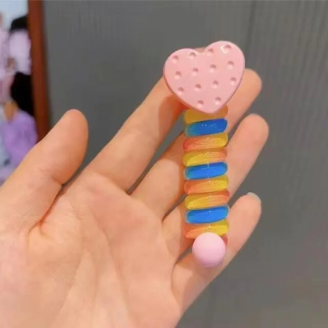 Эластичные резинки для волос ENRMIIV радуга и подсолнух для девочек Rainbow Sunflower 5