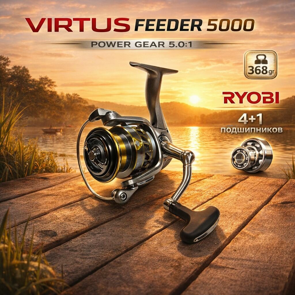 Катушка рыболовна RYOBI VIRTUS FEEDER 5000