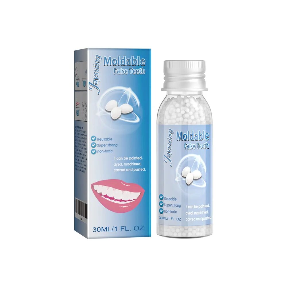 Гель для пломбирования зубов Jaysuing Shapeable Tooth Filling Teeth Gel (30 мл) для грима в кино и на телевидении, модификации зубных протезов, временных пломб, лечения сломанных зубов.