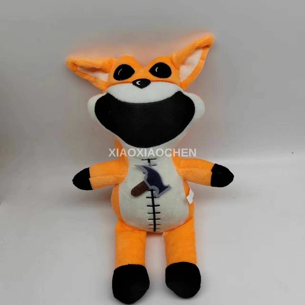 Мягкая игрушка кот фиолетовый светящийся 30 см