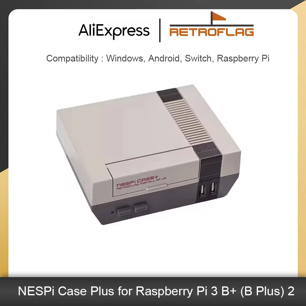 Чехол Retroflag NESPi Case Plus для Raspberry Pi 3