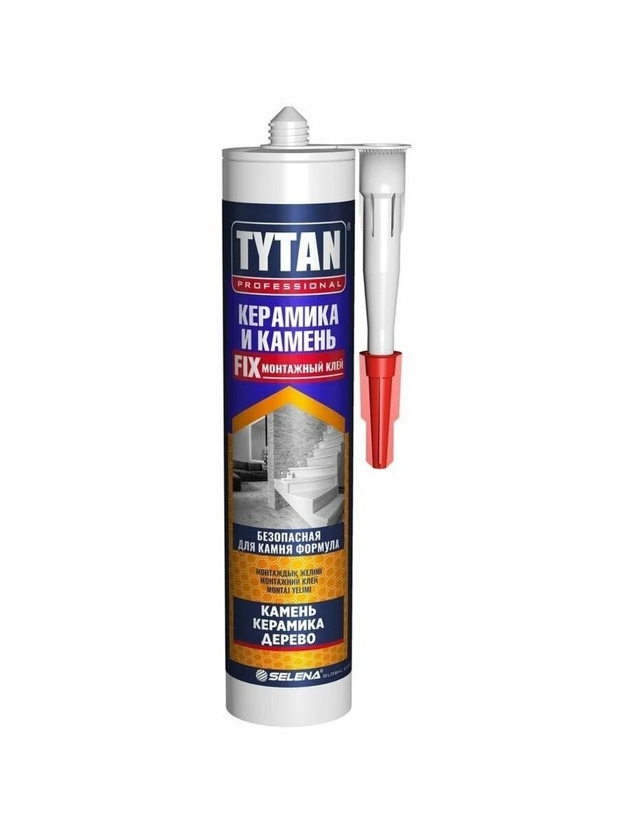 Монтажный клей Tytan Ceramic & Stone Professional, для керамики и камня, 310мл