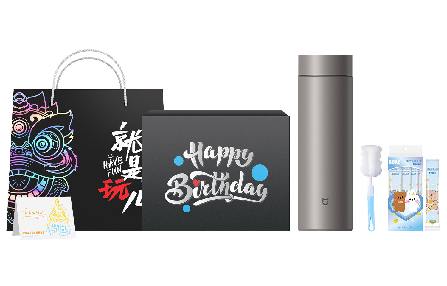 Кружка термос унисекс Xiaomi Mi Home Insulated Cup Ti2, 480 мл, Ti2 Dad's Birthday Box