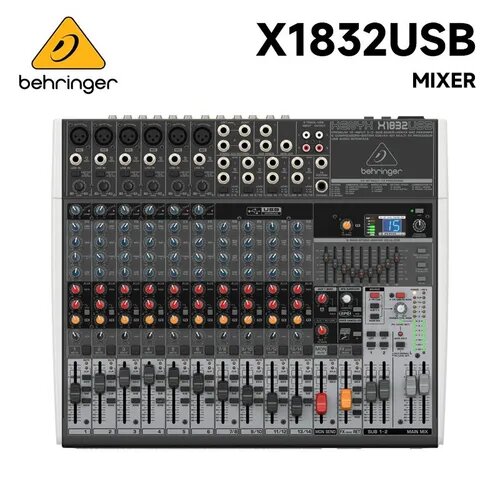 Behringer X1832USB С реверберационным миксером, встроенной звуковой картой, 14 каналов, 32 эффектов, 6-канальный усилитель микрофона, 3-секционный балансированный настройка