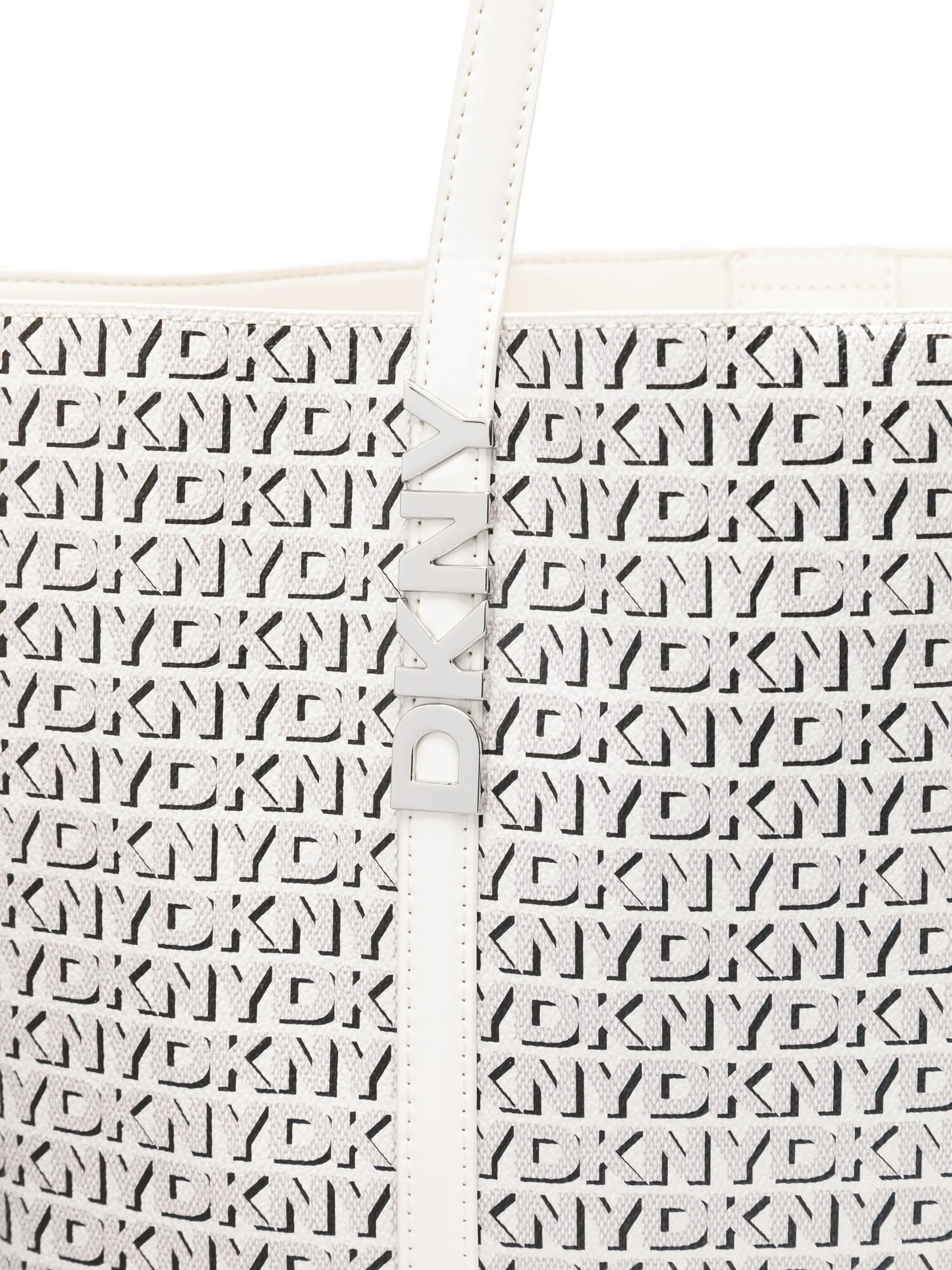 Сумка DKNY Avril, бежевый/белый — фото 1
